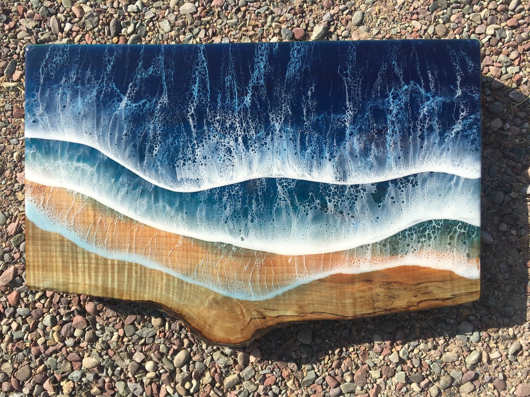 Live Edge Ocean Wall Art - Etsy