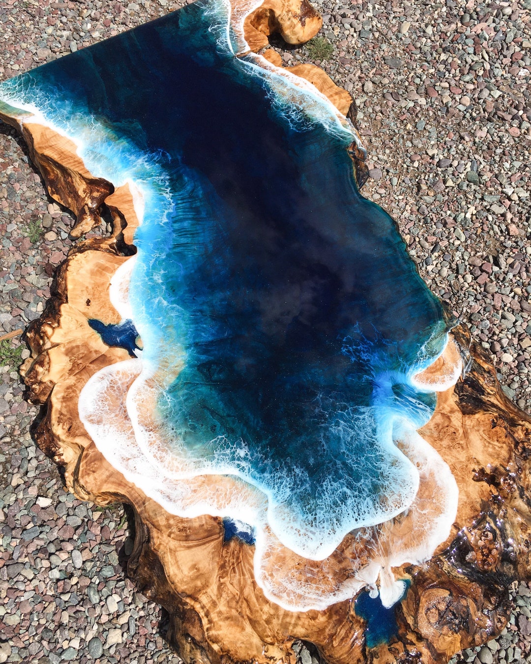 Live Edge Ocean Table - Etsy