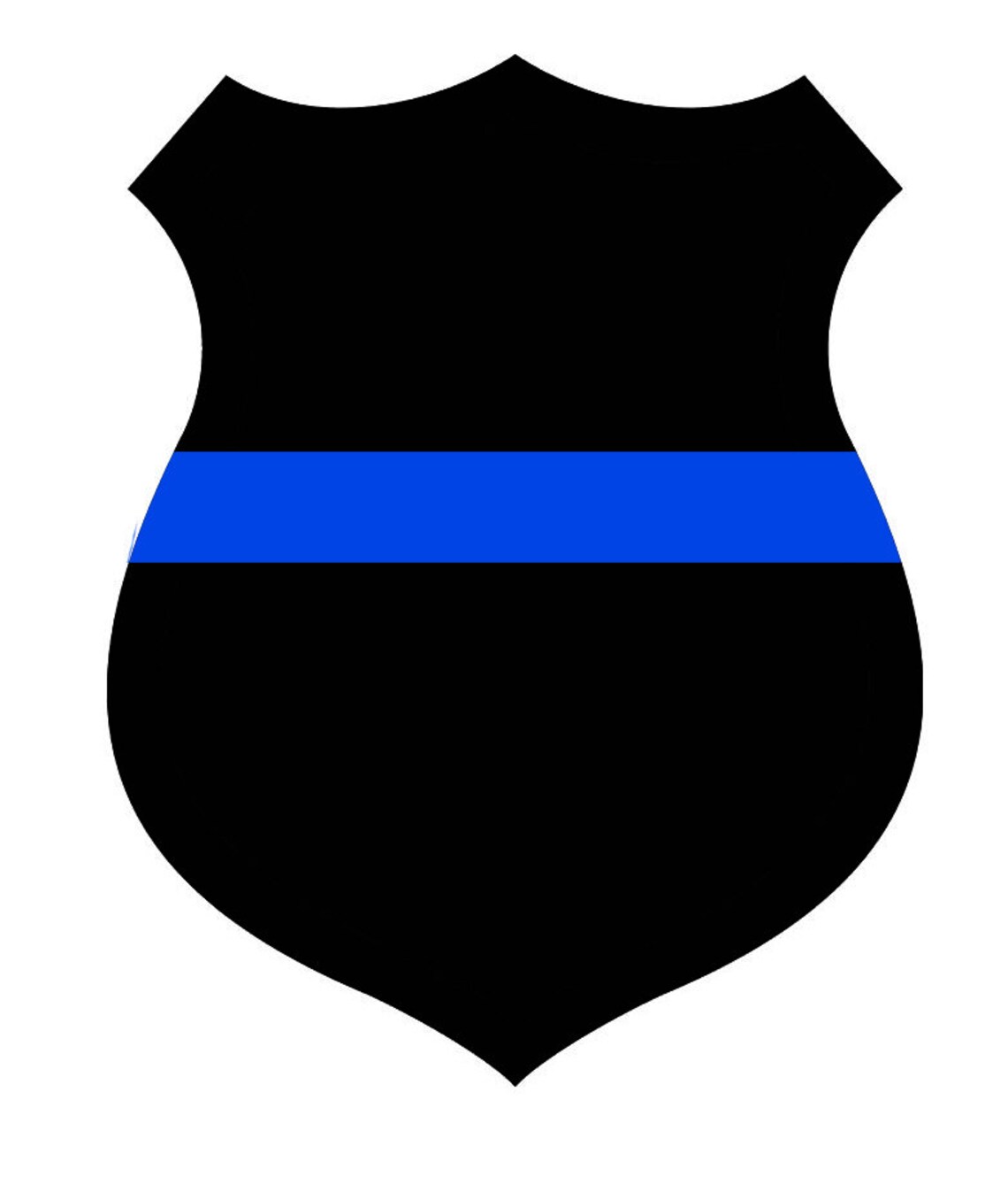 Thin Blue Line Badge Vinyl Decal Police/LE Badge Decal Yeti - Etsy France