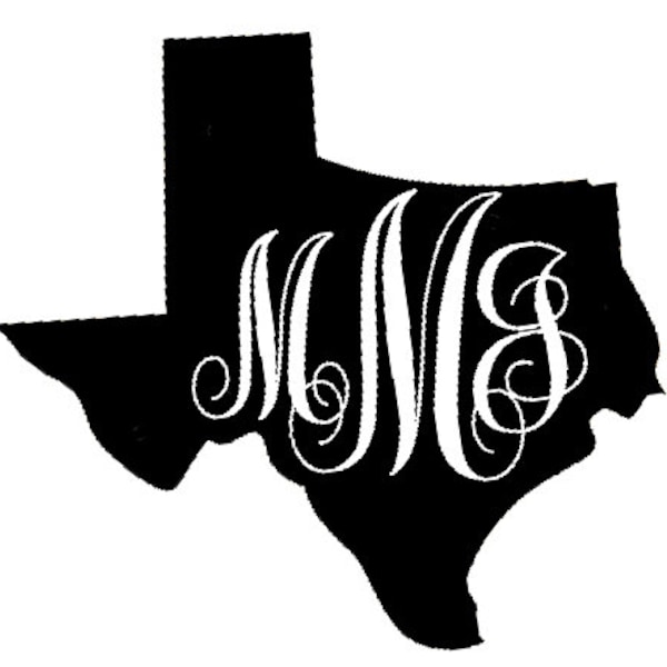 Texas Monogram - Etsy