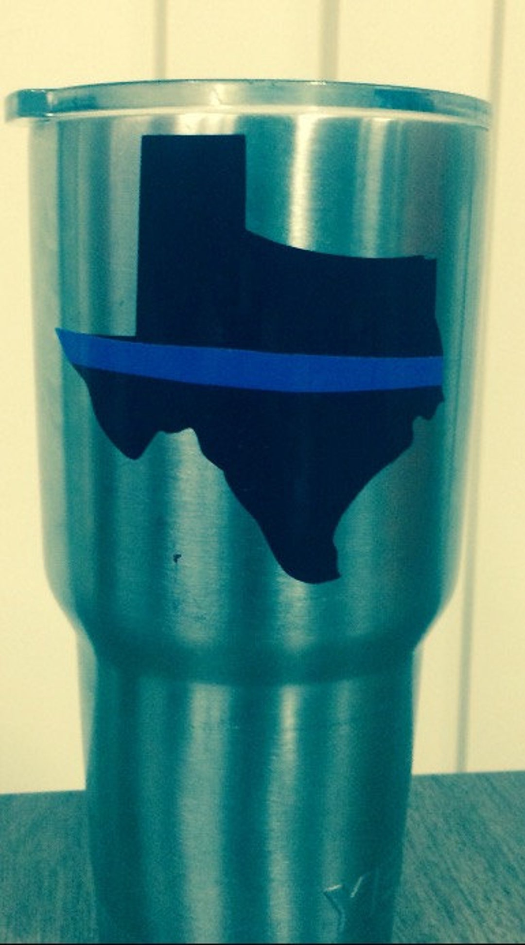 Thin Blue Line Texas Vinyl Decal Police Decal Yeti Decal - Etsy