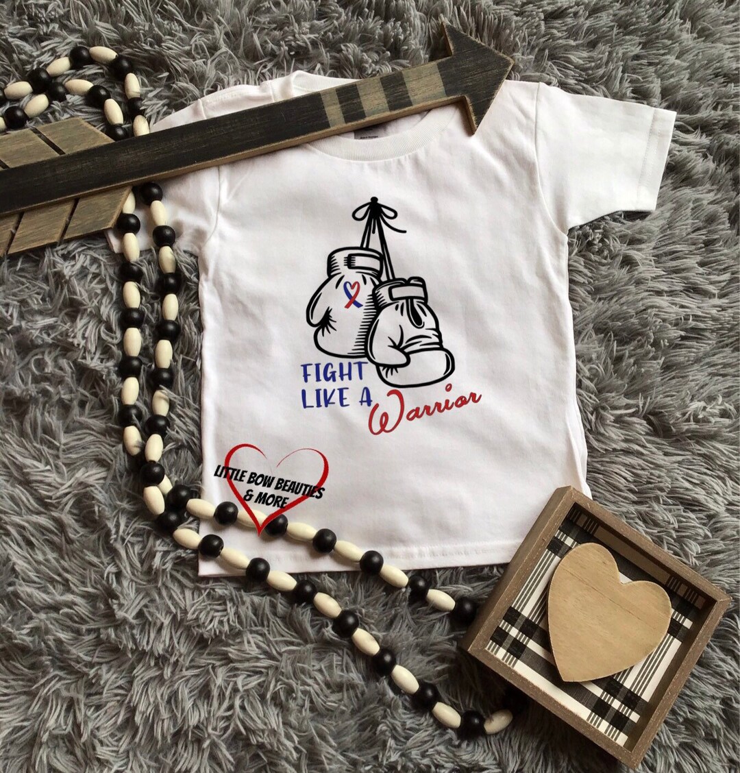 Fight Like a Warrior CHD Awareness Top - Etsy