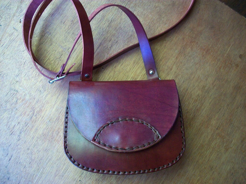 Leather bag small. Handmade leather bag. Hand sewn. Crossbody | Etsy