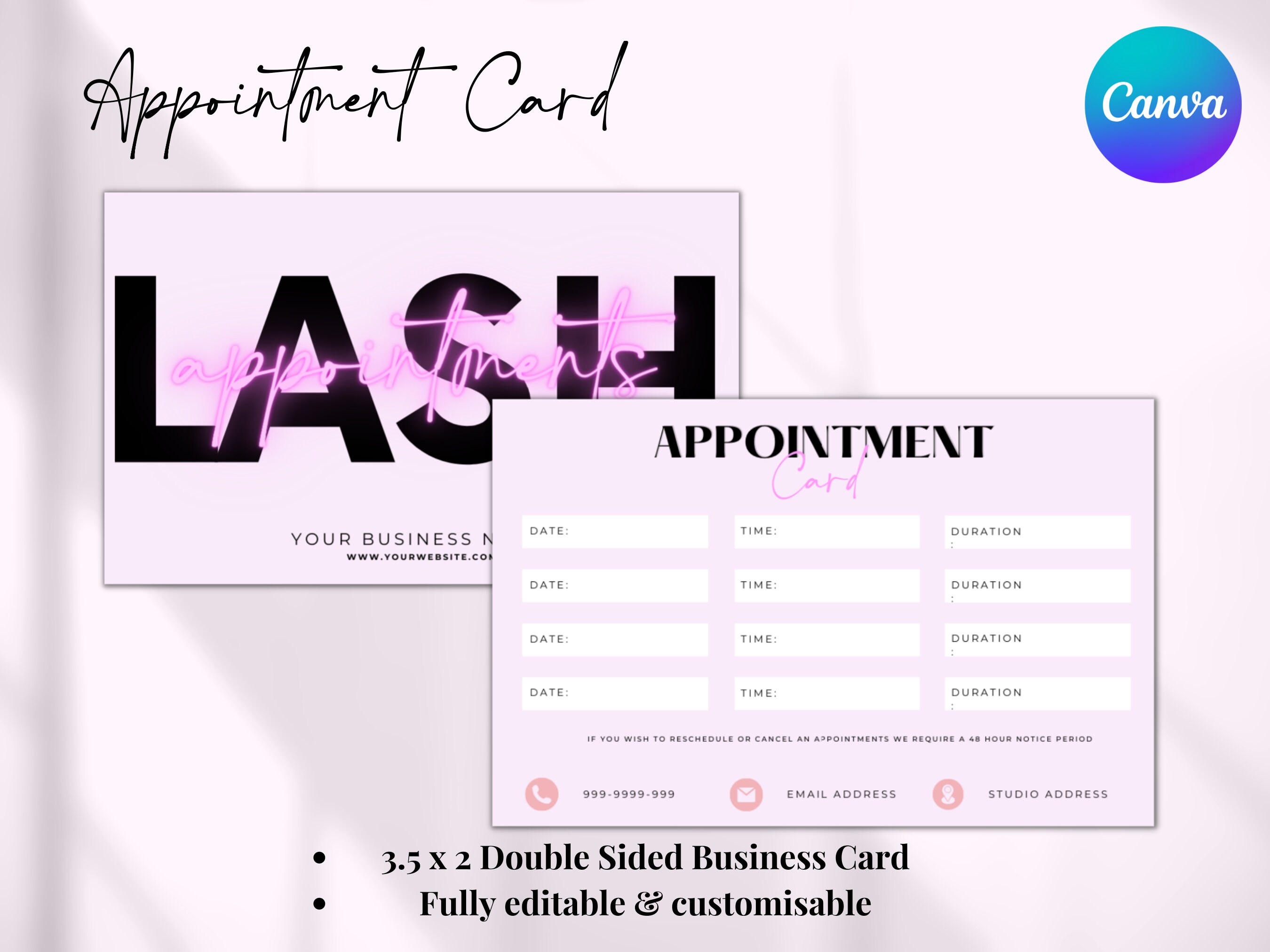 Lash Tech Business Cards Branding Kit, Lash Artist Business Card, Lash ...