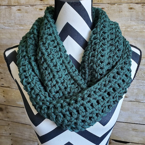 Green Infinity Scarf - Etsy