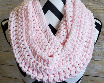Pink Infinity Scarf | Etsy
