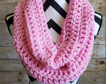 Pink Infinity Scarf | Etsy