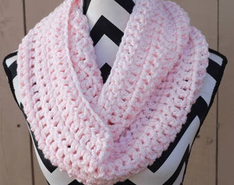 Pink Infinity Scarf | Etsy