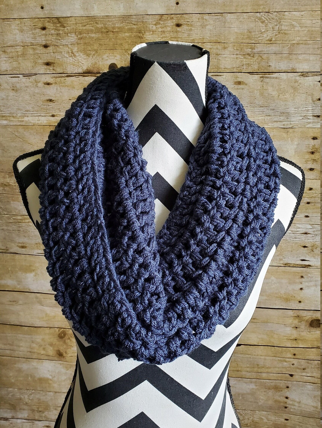 Yale Blue Infinity Scarf - Etsy