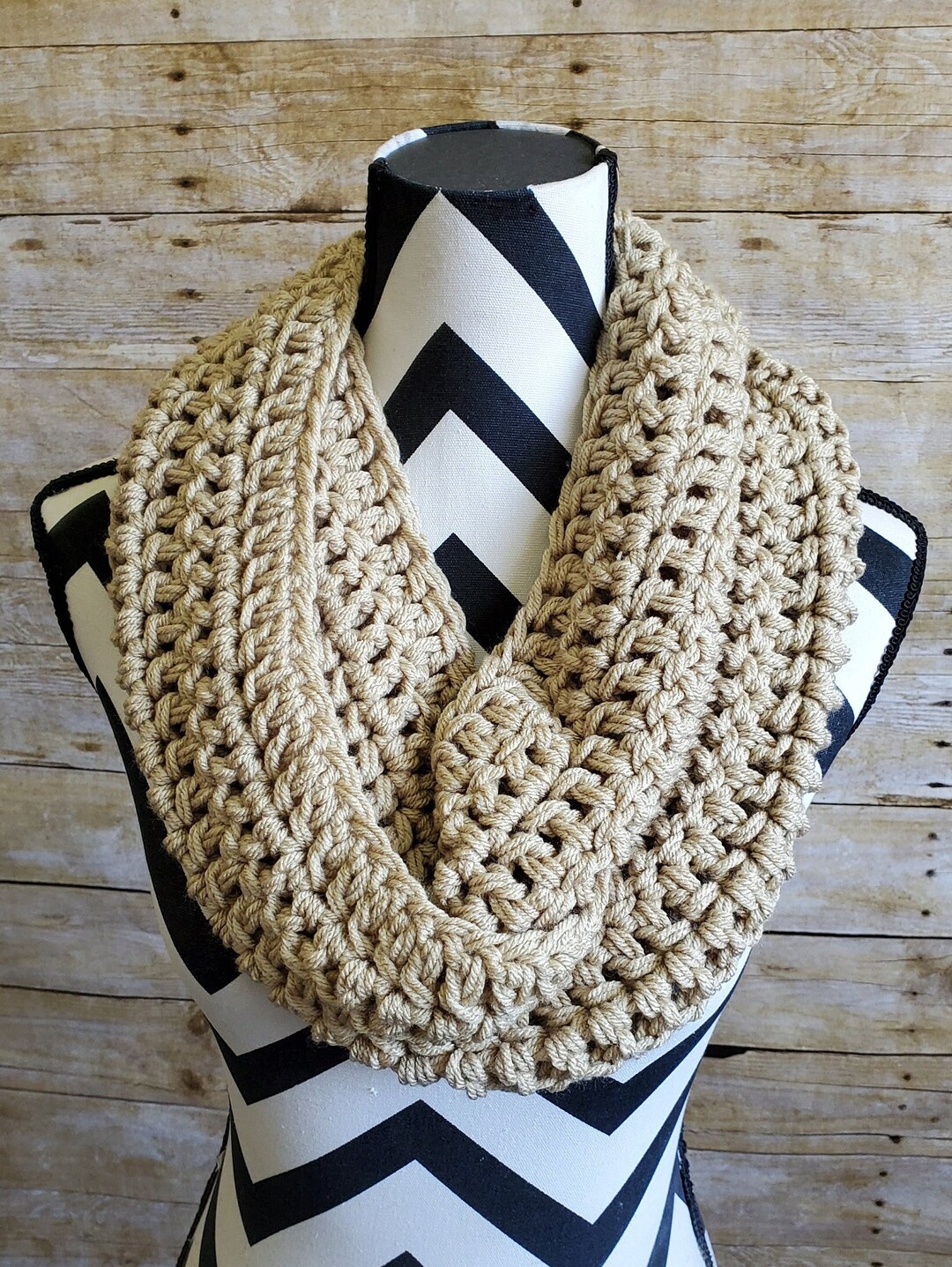 Ready to Ship Tan Infinity Scarf - Etsy
