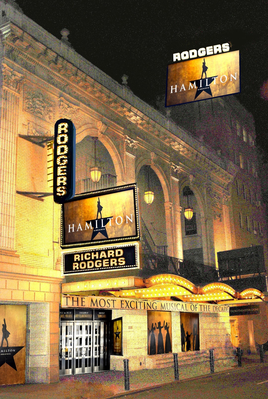 Hamilton - the Broadway Notecard - Etsy