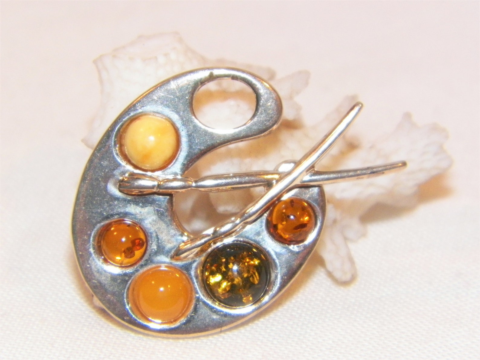 Sterling Silver Amber Jewelry Set Sterling Amber Pendant - Etsy