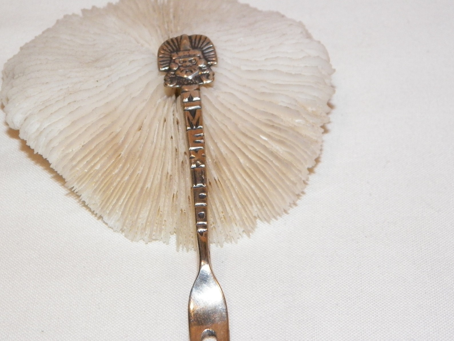 Old Sterling Silver Mexico Silverware Tribal Mexican Mask - Etsy