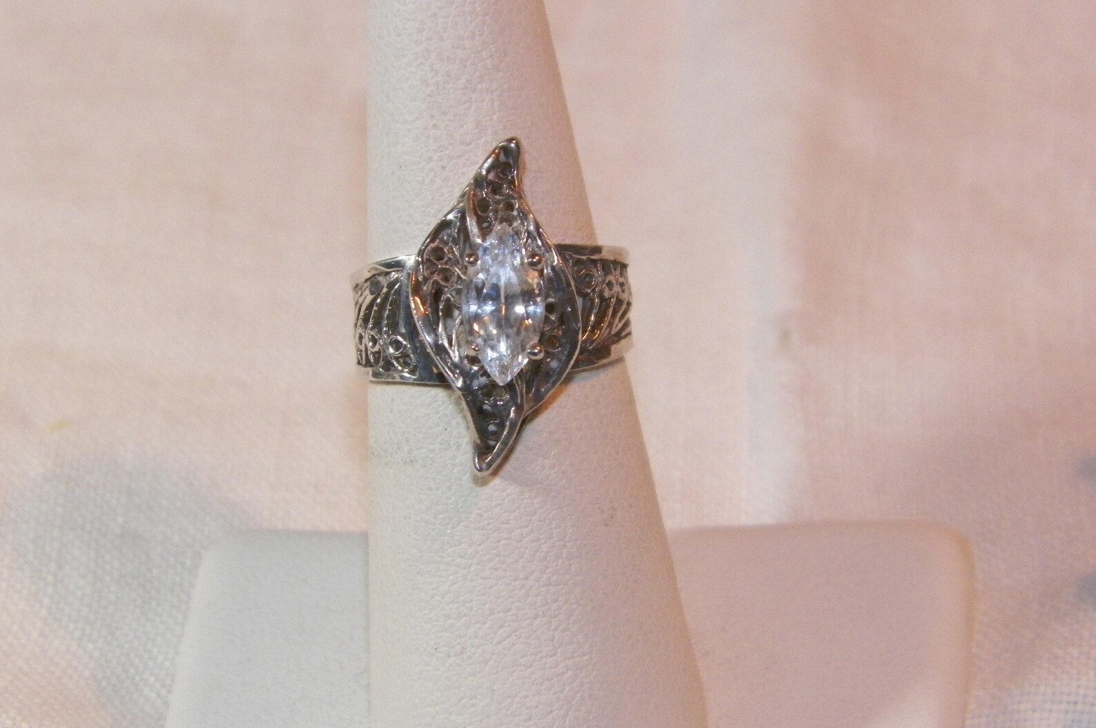 Vintage Sterling Silver Scroll Style Ring 925 Size 5 - Etsy