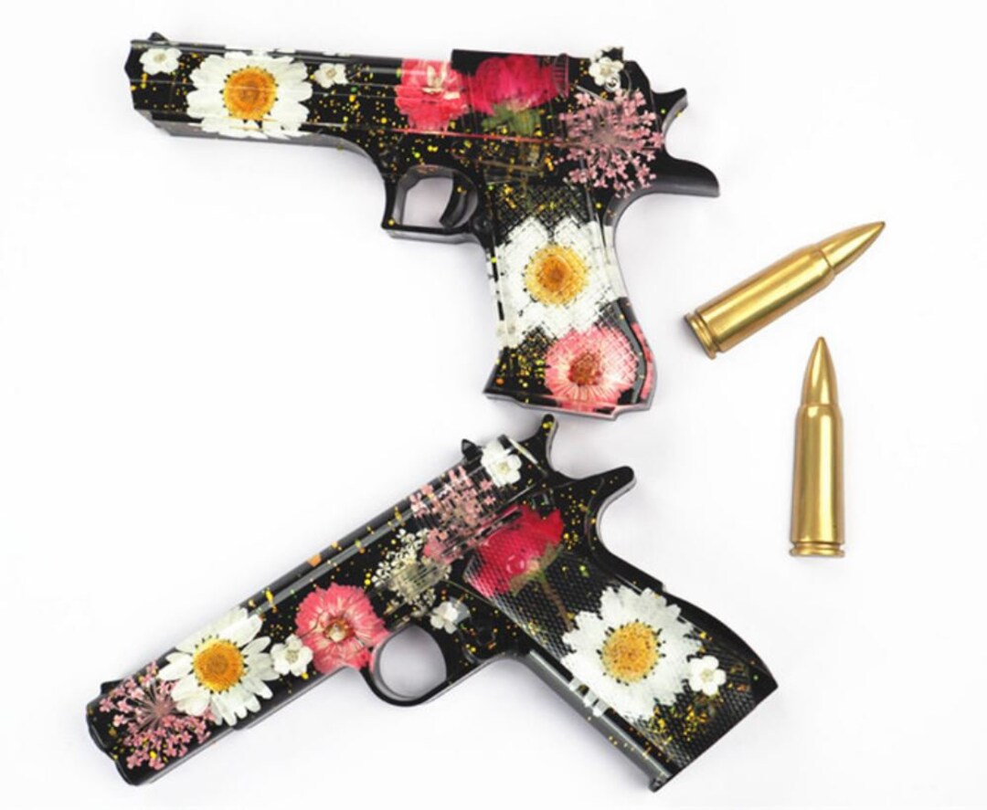 Gun Mold, Pistol and Bullets Mold, Flexible Silicone Mold for Epoxy ...