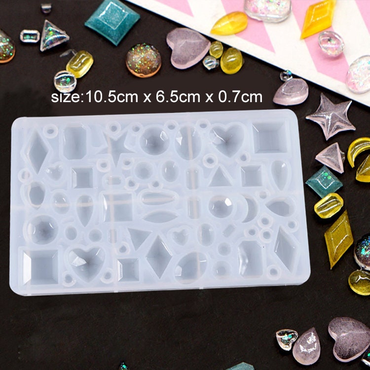 Sweet little embellishments gem mold flat back cabochon mold | Etsy