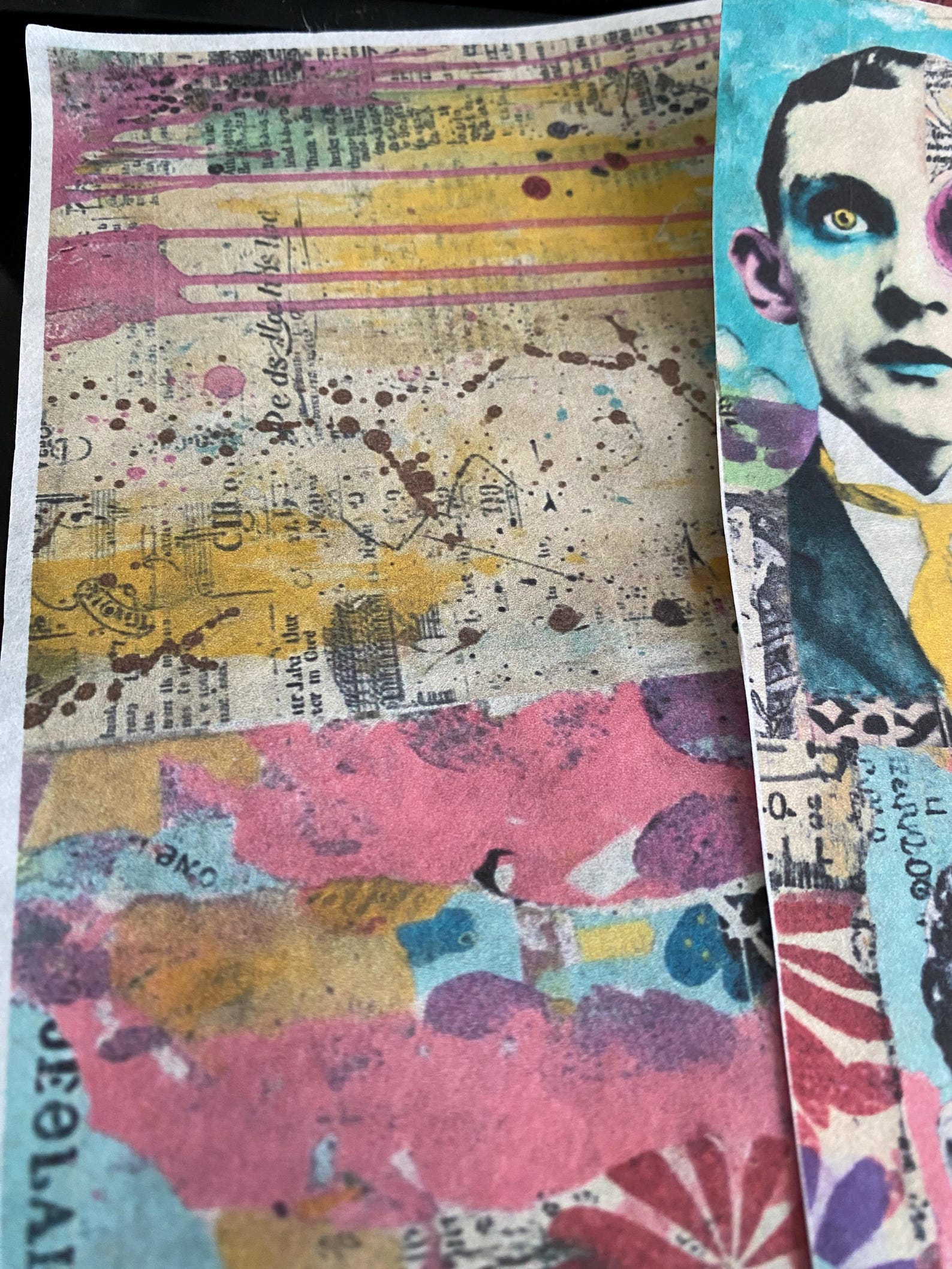 Vibrant Whimsical Faces and Patterned Rice Paper Decoupage Sheets - Etsy