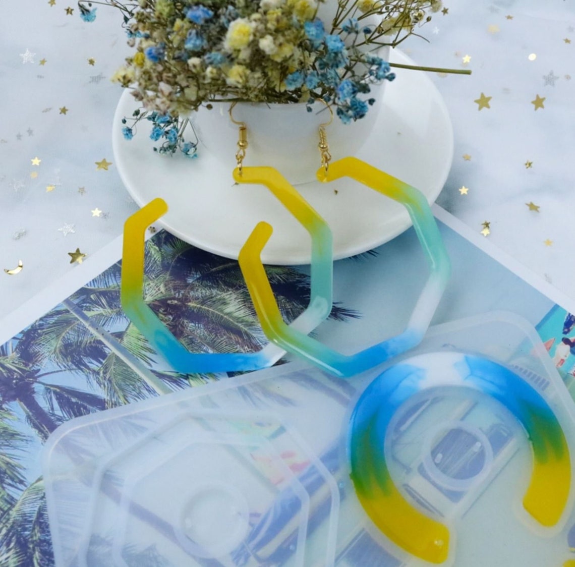 Hoops Earring Mold Flexible Silicone Mold Silicone Earring | Etsy