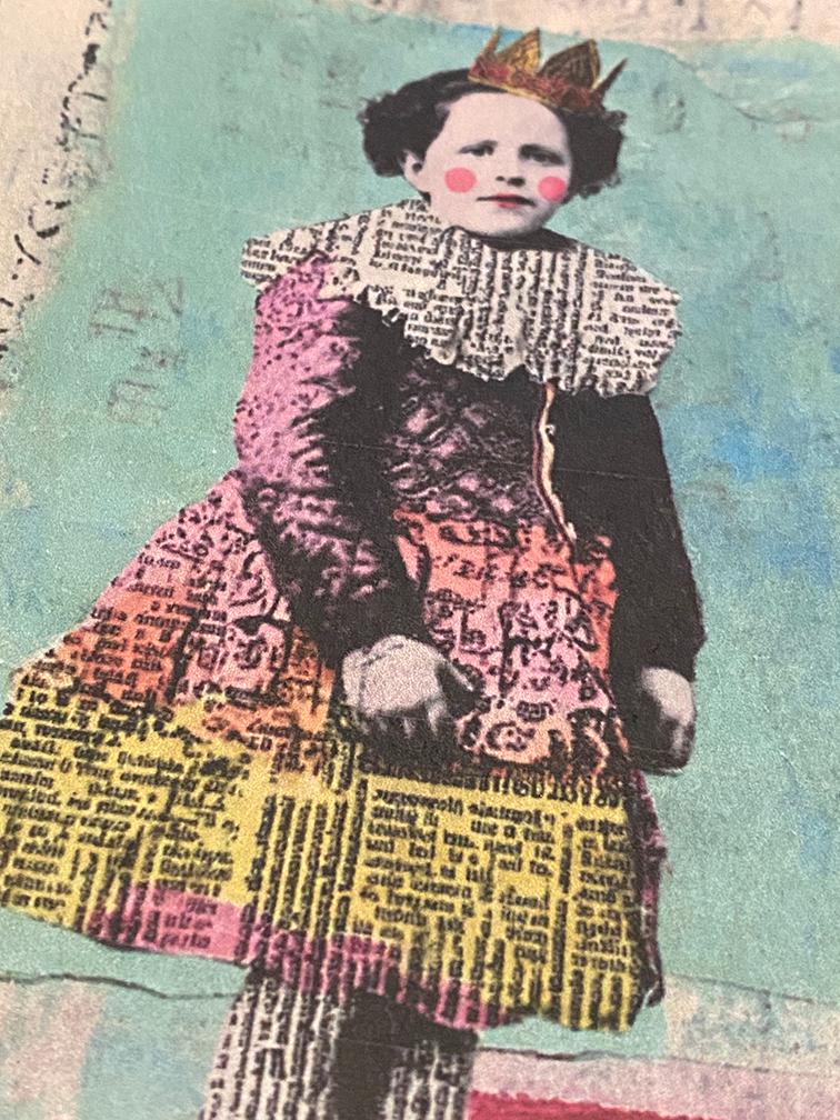 Vibrant Whimsical Collage Rice Paper Decoupage Sheet - Etsy