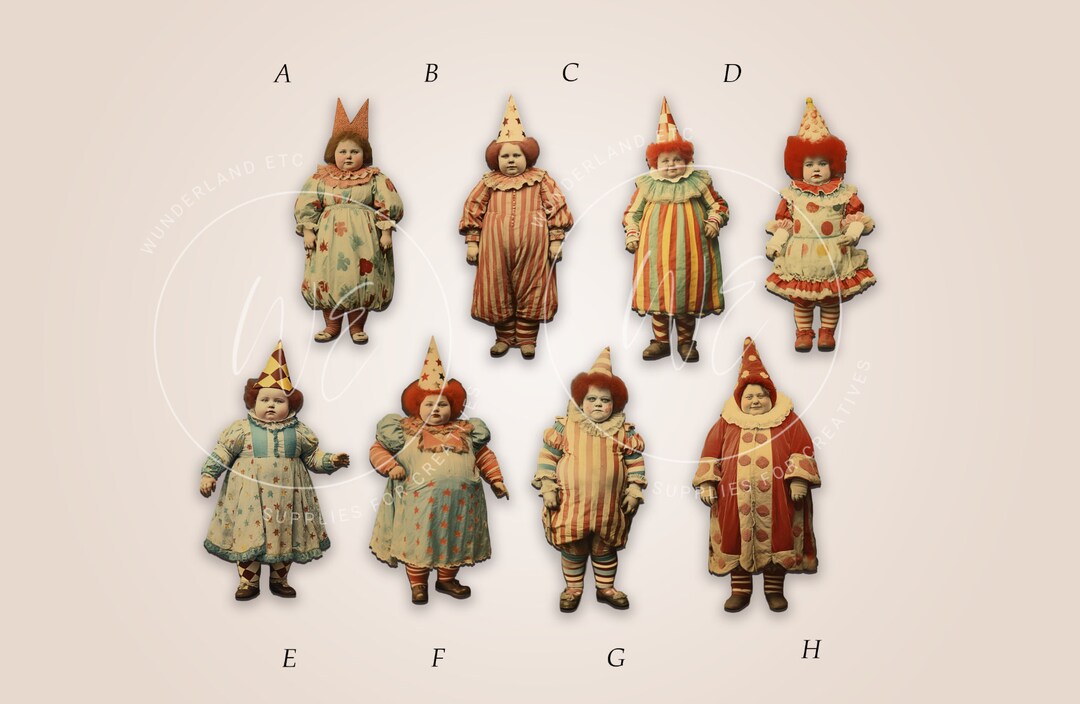 Mini Doll Character Cutouts for Altered Art/mixed Media, Dreamland ...