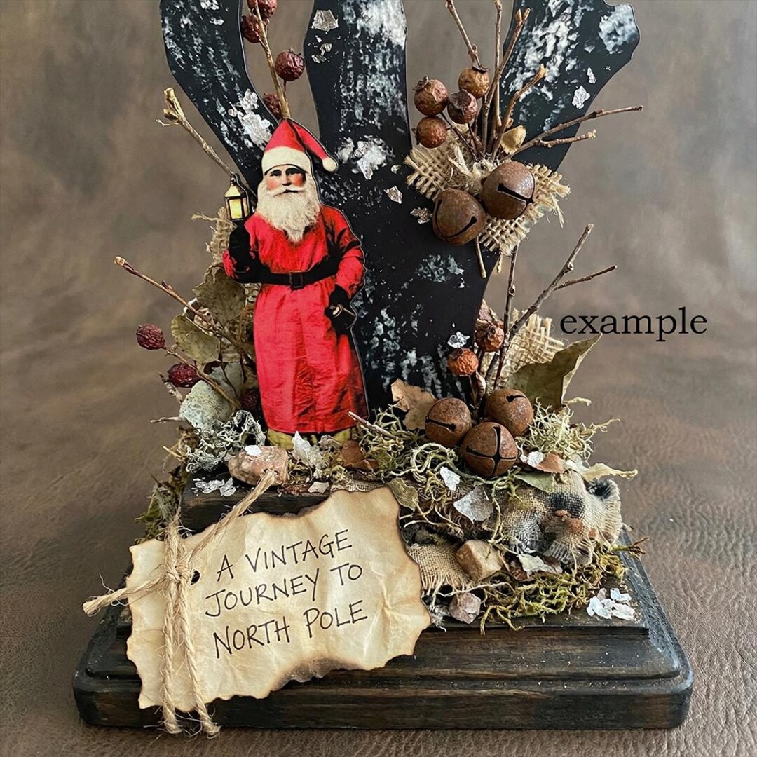 Nightgown Santa - Art Supplies for Jewelry, Altered Assemblages, Junk ...