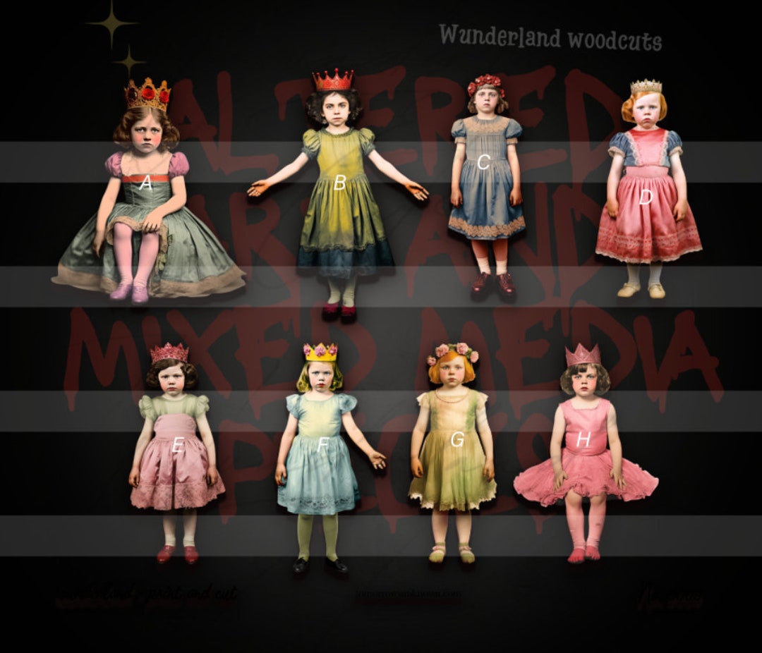 Little Fairy Princess Girl - Cutouts for Altered Art/mixed Media, Doll ...