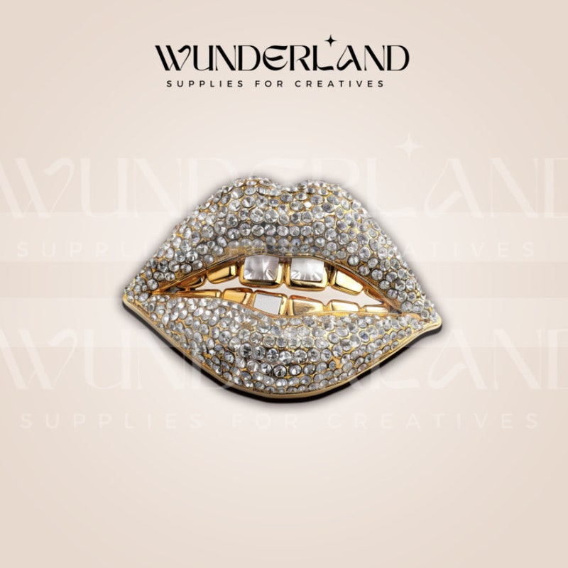 Rhinestone Lips - Etsy