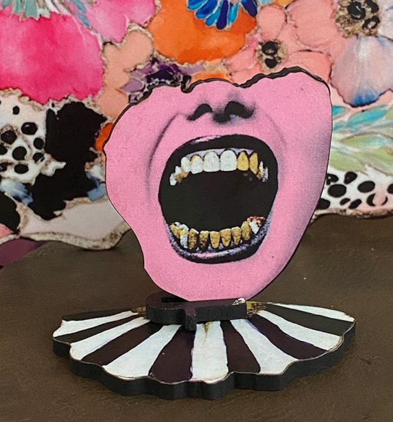 2 Cute Whimsically Weird Face Parts - Supplies for Jewelry, Altered Art ...