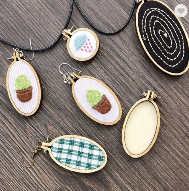 Mini Wooden Embroidery Hoop mini Embroidery Wood Frame | Etsy