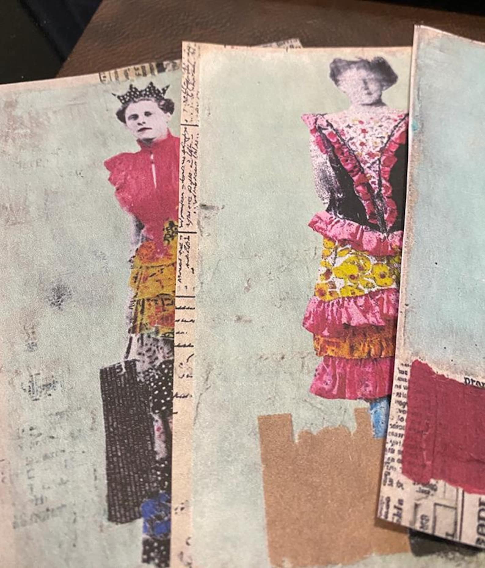 Vibrant Whimsical Collage Rice Paper Decoupage Sheet - Etsy