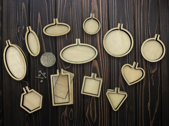 Mini Wooden Embroidery Hoop mini Embroidery Wood Frame | Etsy