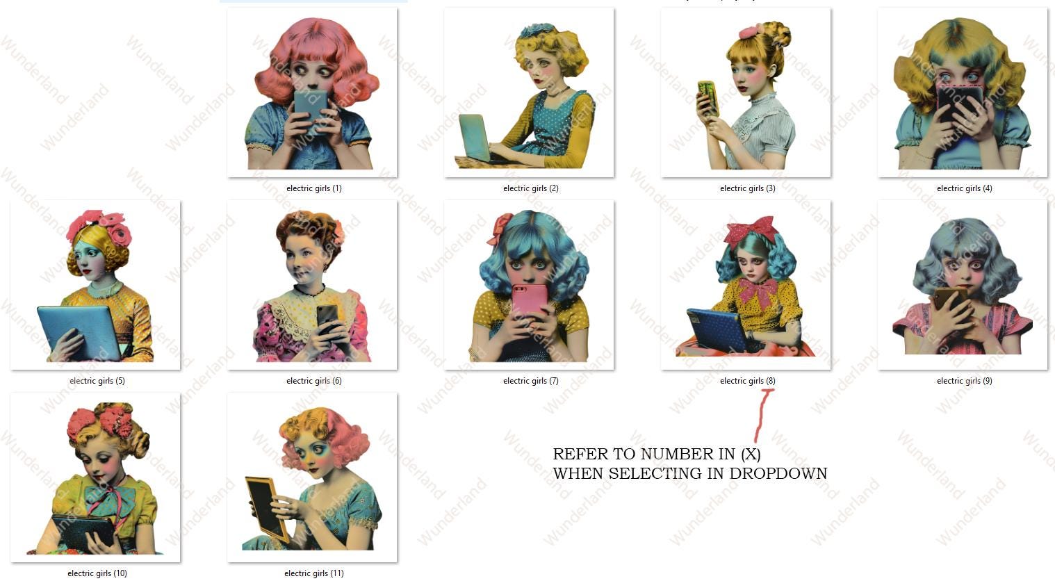 Electric Retro Whimsical Digital Device Girls - Supplies for Jewelry ...