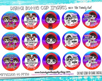 Frosty Kisses 4x6 Digital 1 Inch Bottle Cap - Etsy