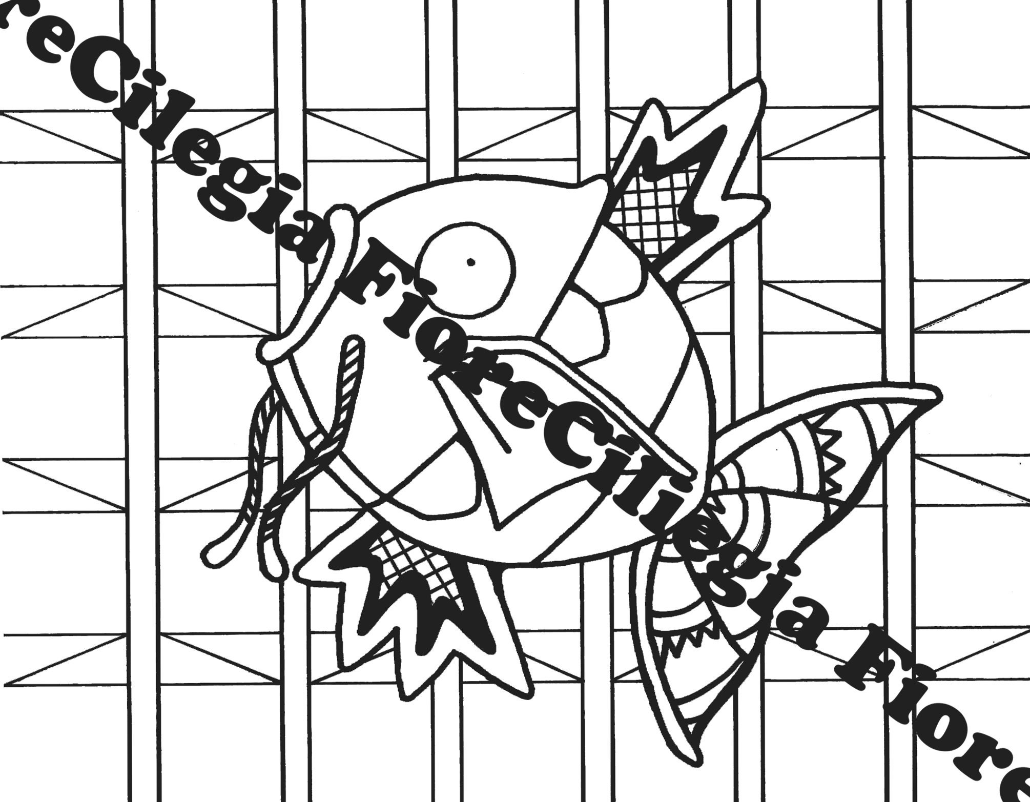 Magikarp Pokemon Coloring Pages Printable Sketch Coloring Page