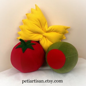 Pasta Pillow, Tortellini Pillow, Farfalle Pillow, Ravioli Pillow - Etsy