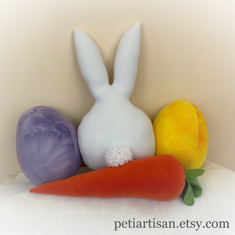 Easter Egg Shaped Pillow Easter Pillow Collection - Etsy