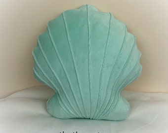 Scallop Shell Pillow, Seashell Pillow, Shell Pillows, Nautical Decor ...