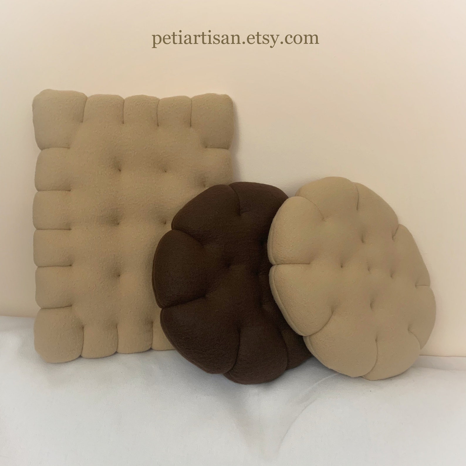 Cookie Pillows, Coffee Bean Pillow, Biscuit Pillow, Sandwich Cookie ...