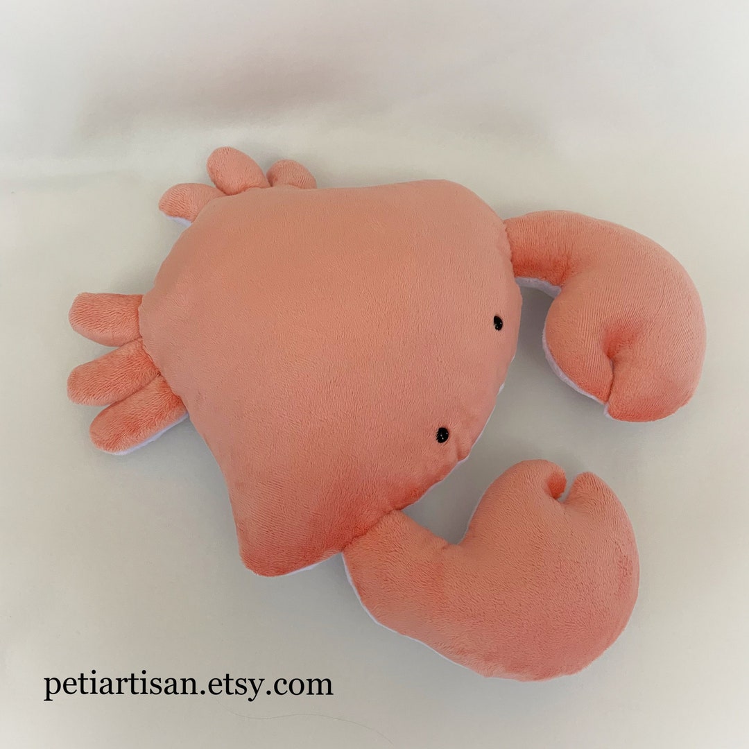 Crab Pillow, Toy Pillow, 3D Pillow, Stuffed Animal, Nautical Decor ...