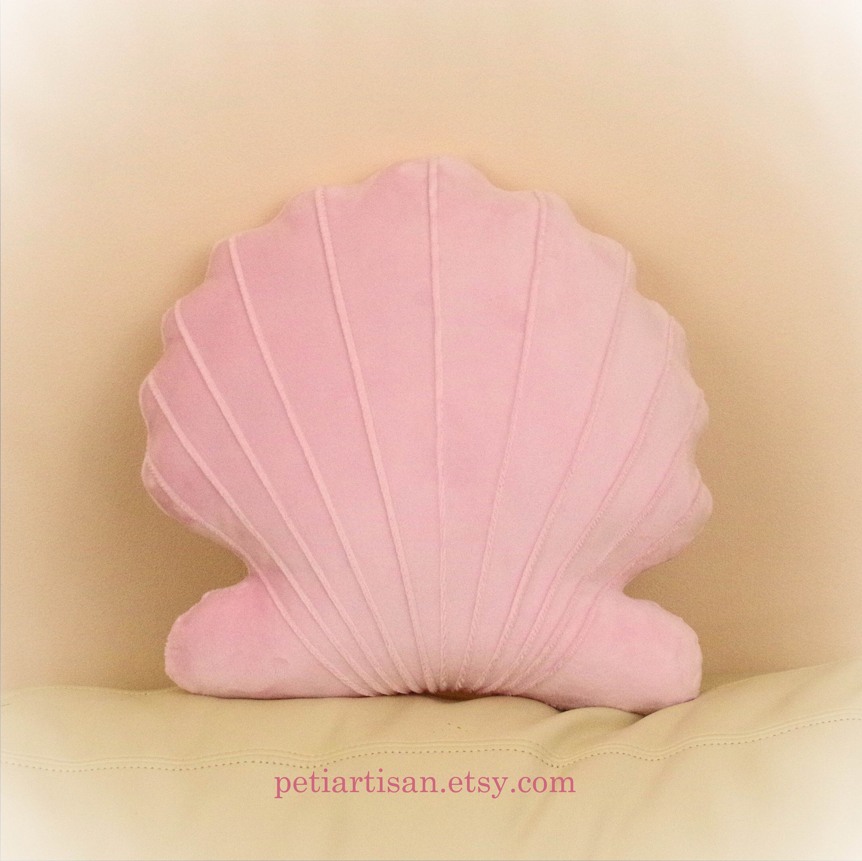 Scallop Shell Pillow Seashell Pillow Shell Pillow Nautical | Etsy