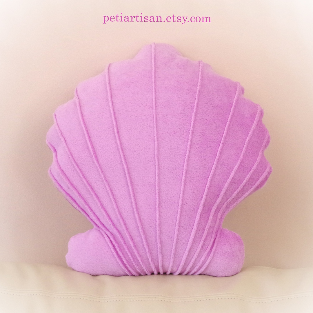 Scallop Shell Shaped Pillow Seashell Pillow Shell Pillow - Etsy