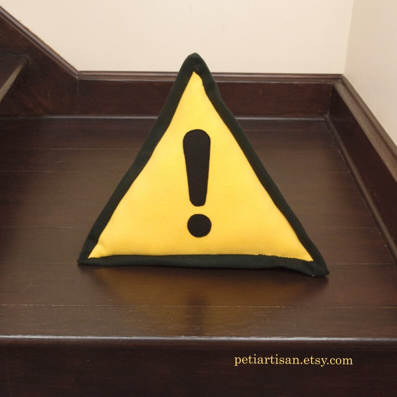 Warning Signs Pyramid Pillow Geek Pillow Nerd Pillow Toy | Etsy