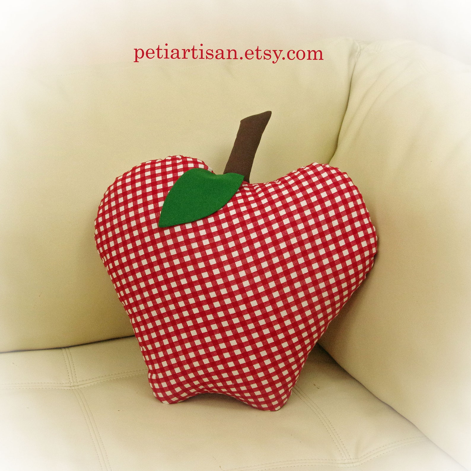 Apple Shaped Pillow Apple Pillowgreen Applered Apple Toy | Etsy