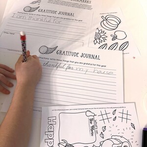 Thanksgiving Kids Activity Pack: Printable Cornucopia Cut & Paste ...