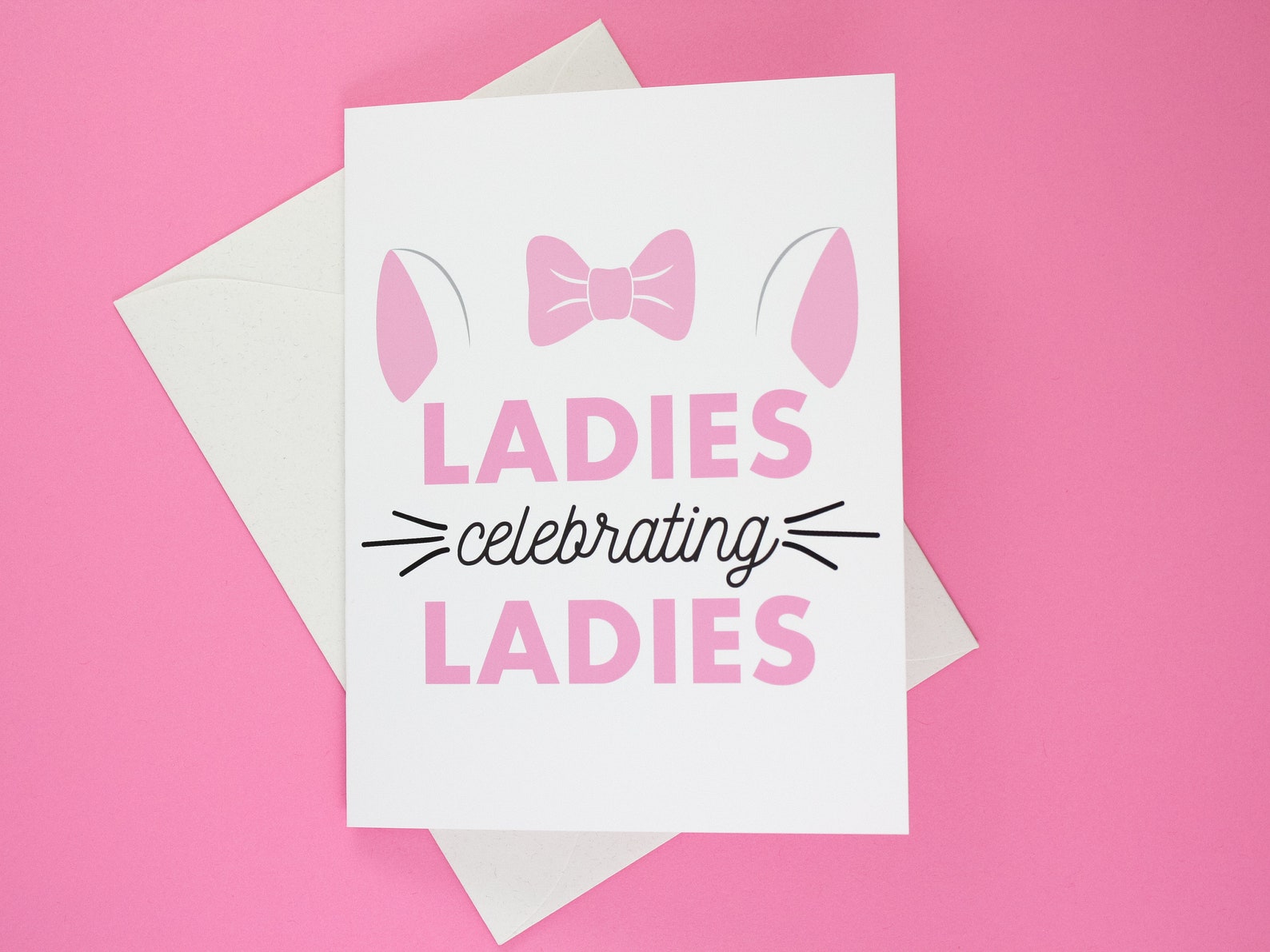 Galentine's Day Card Ladies Celebrating Ladies Friend Valentine ...