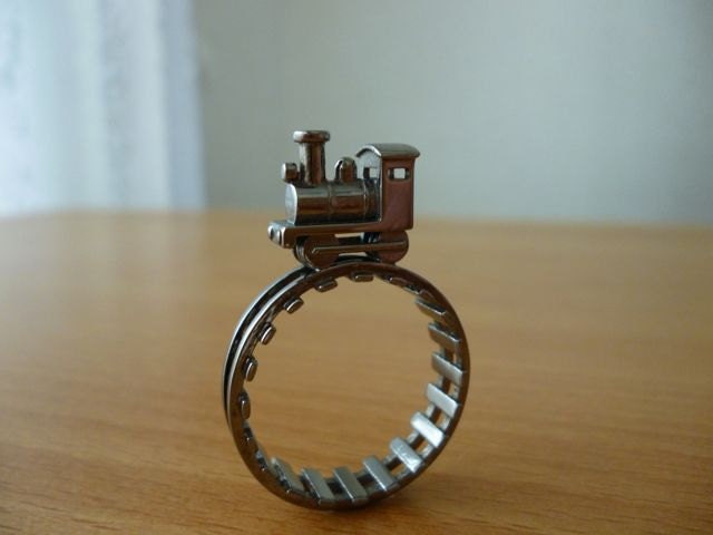 Steam Locomotive Ring | Etsy