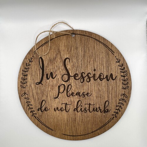 In Session Sign Welcome Sign Spa Sign Wood Door Sign - Etsy