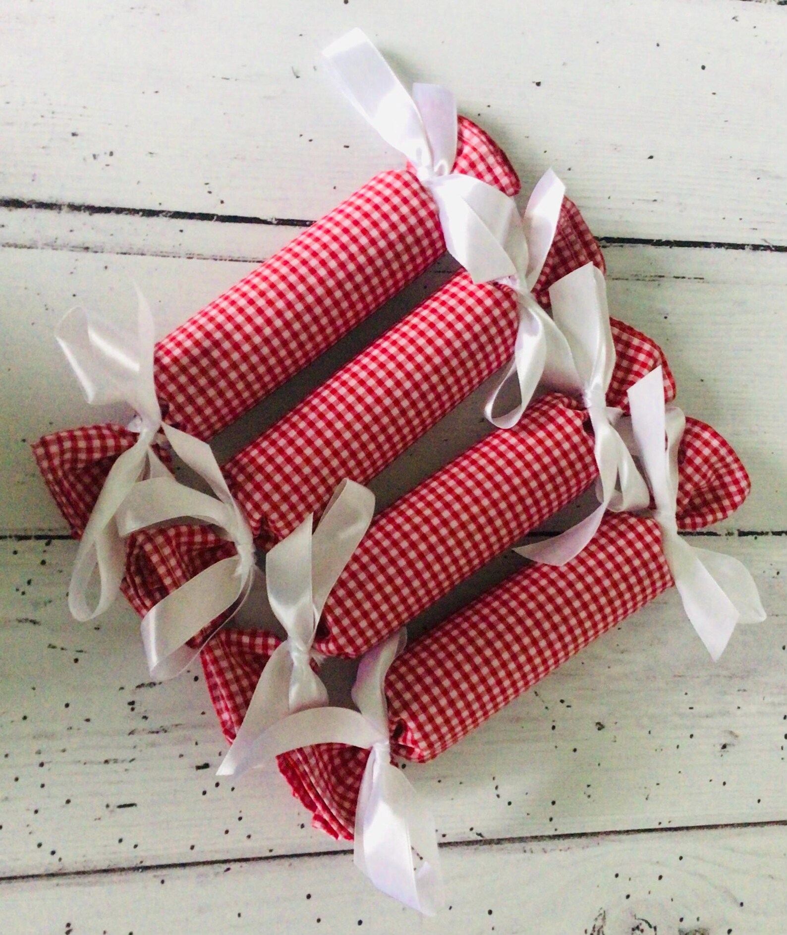 Gingham Check Christmas Seasonal Crackers Reuseable Tableware Decor - Etsy
