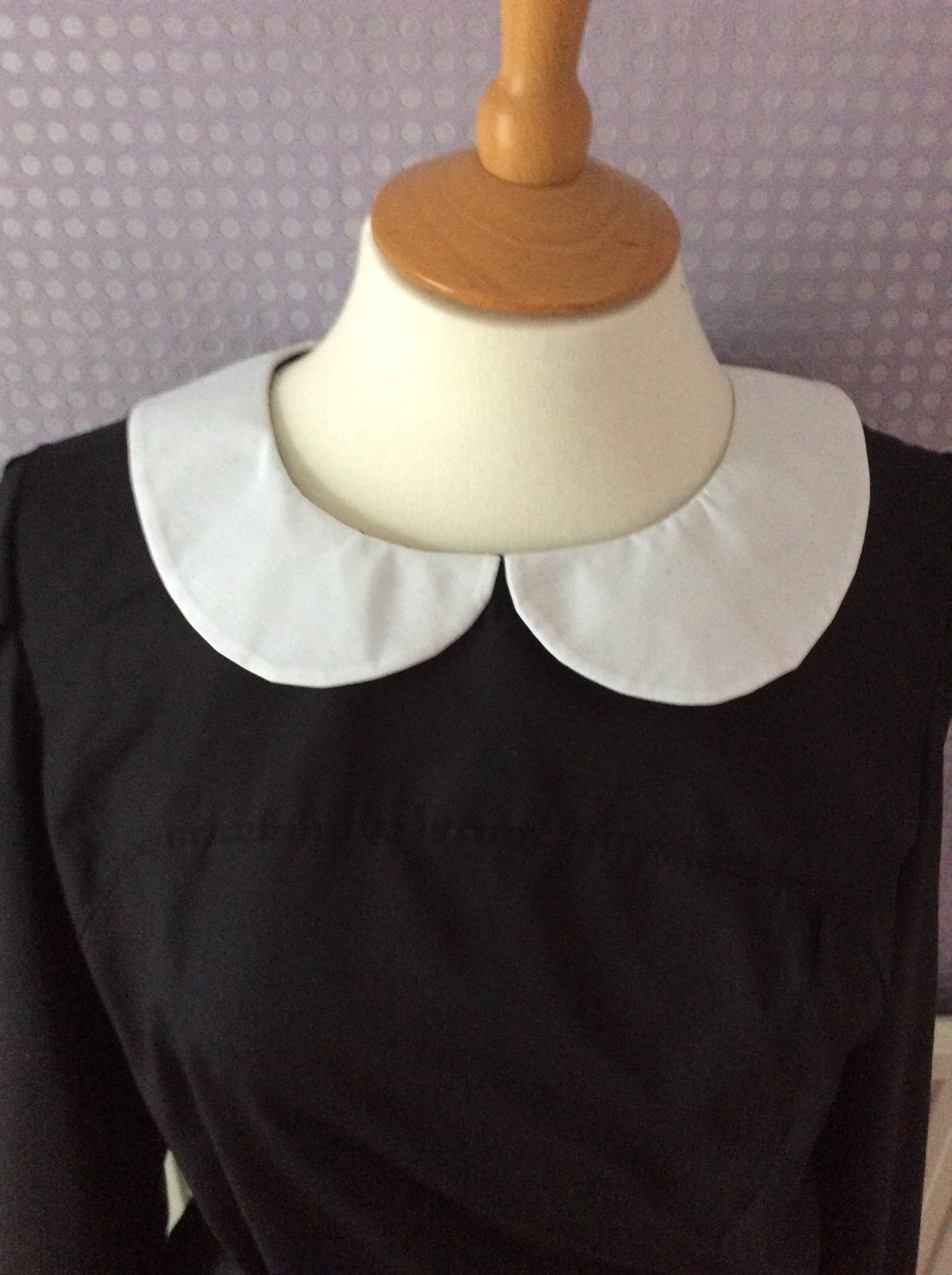 1960's Made to Order Various Sizes Vintage Peter Pan Collar Dress With ...