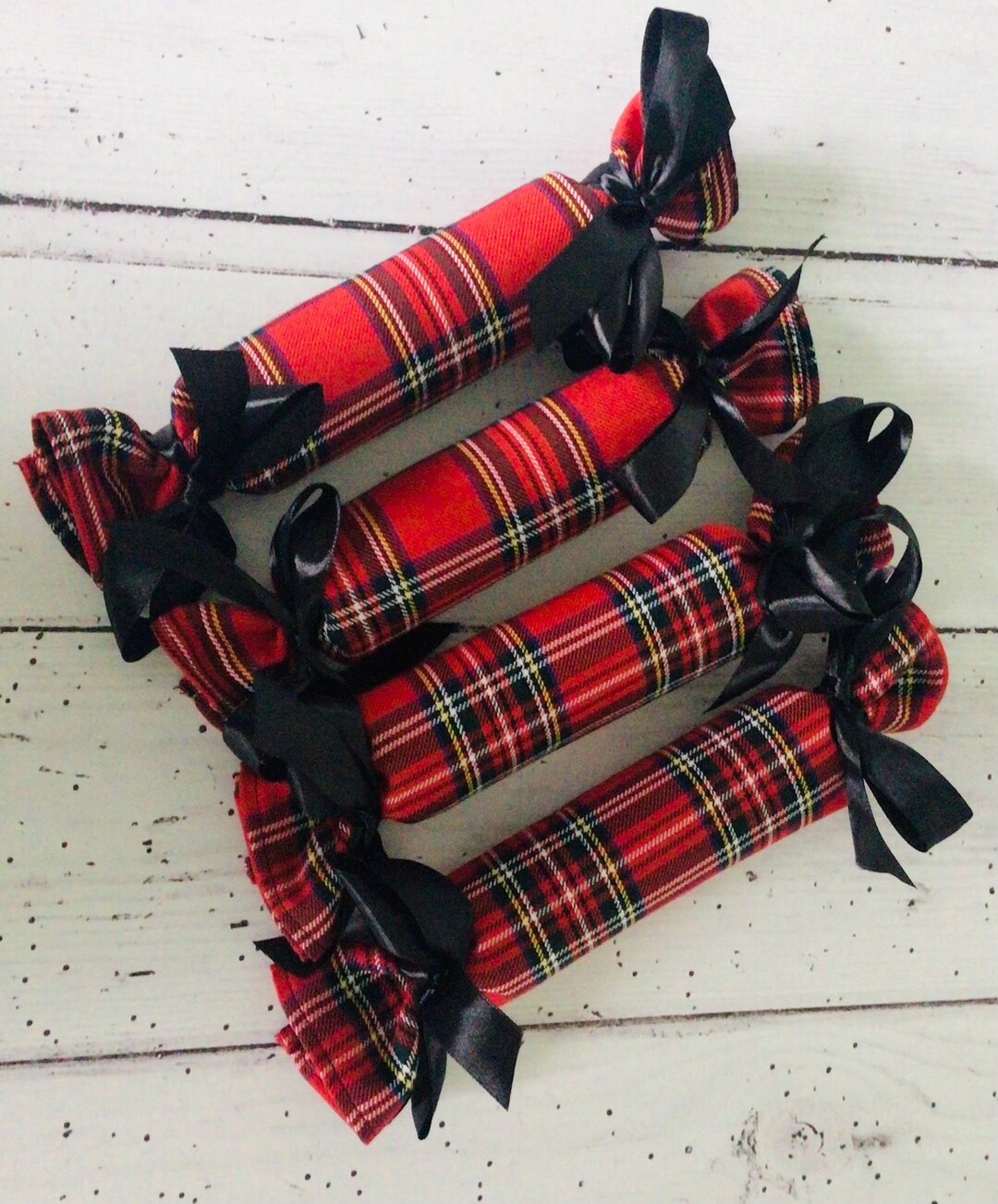 Tartan Christmas Seasonal Crackers Reuseable Tableware Decor - Etsy
